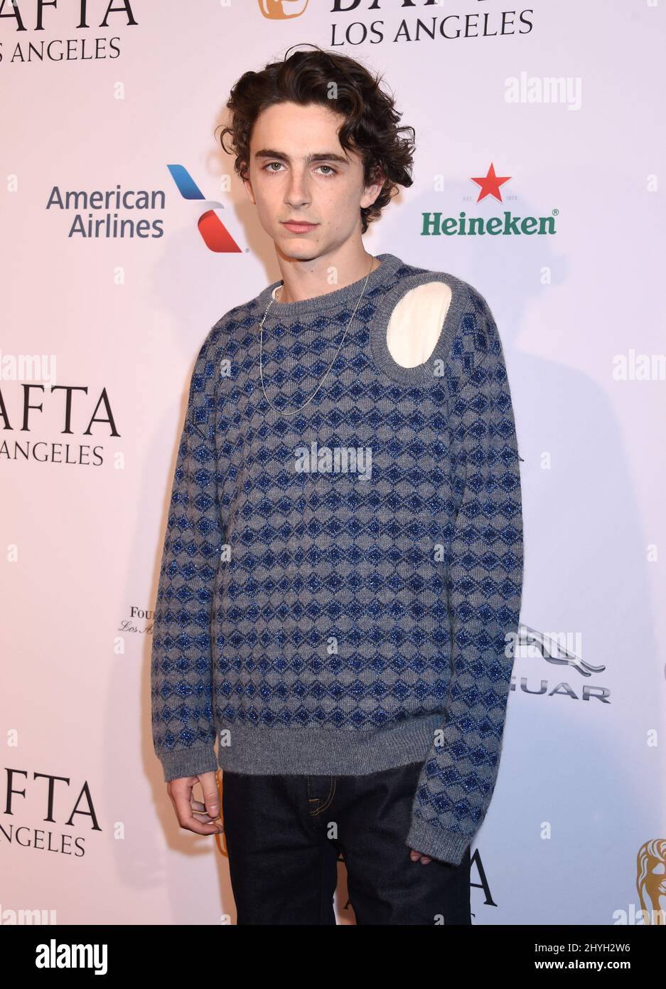 Timothee Chalamet arrives at the BAFTA Los Angeles Tea Party held at ...
