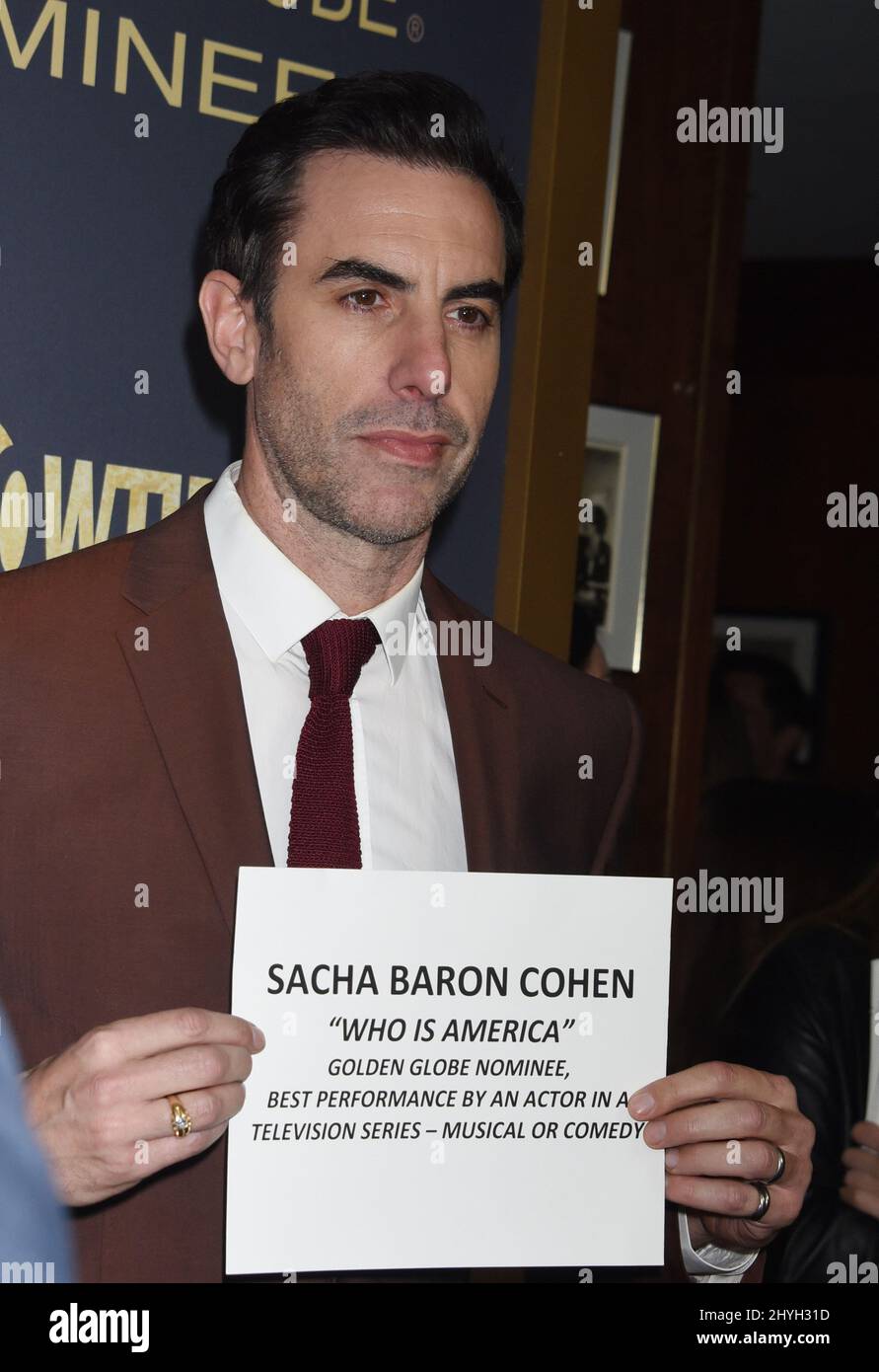 Sacha Baron Cohen at the SHOWTIME 76th Annual Golden Globe Awards Pre ...