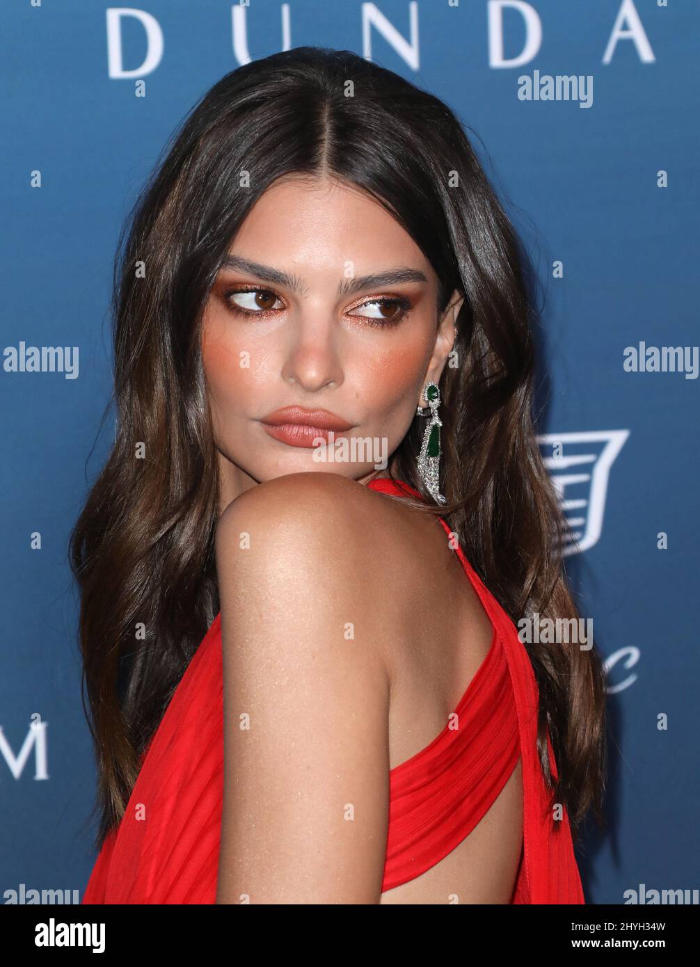 Emily Ratajkowski arriving for the Art of Elysium's 12th Annual Black ...