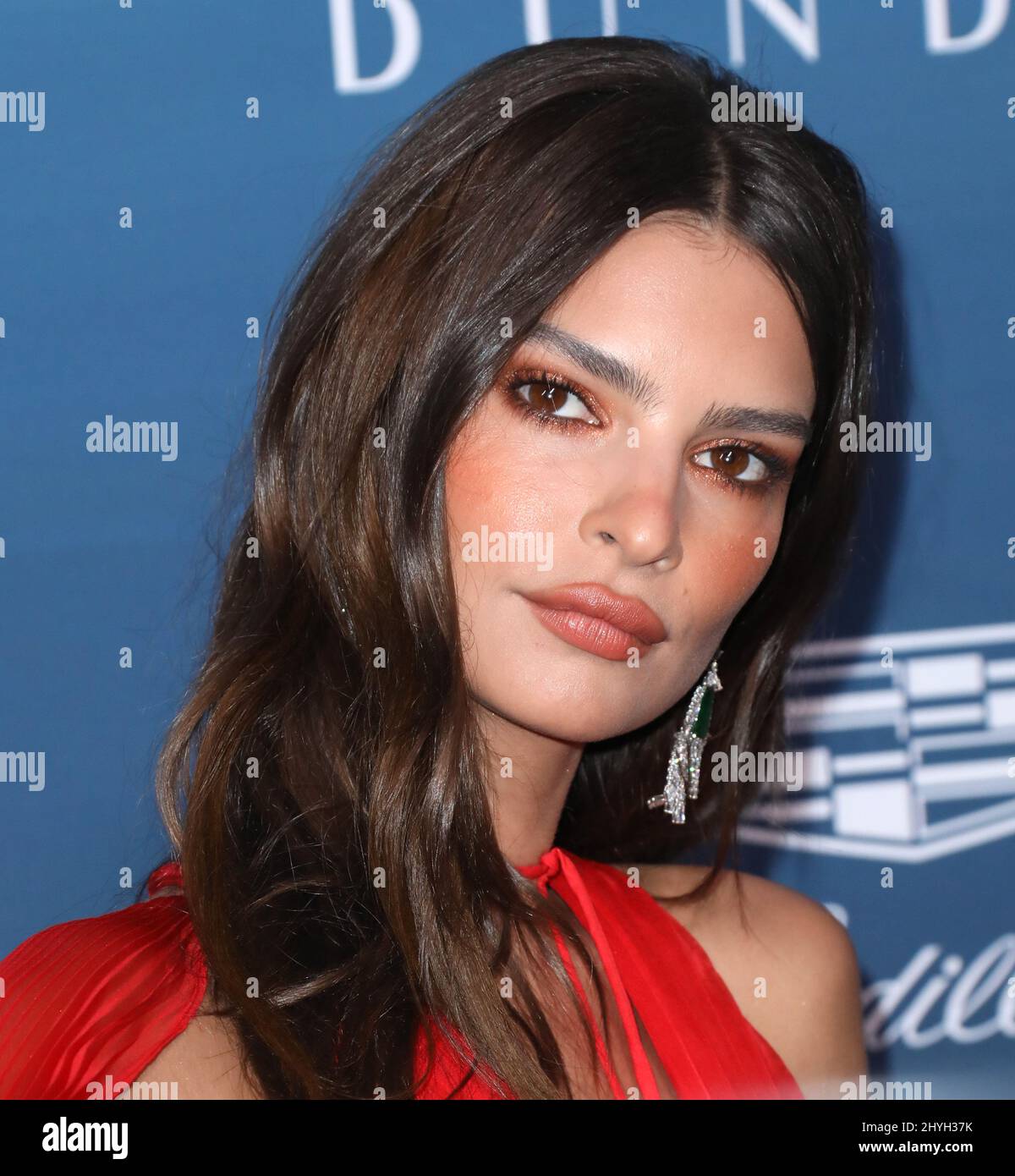 Emily Ratajkowski arriving for the Art of Elysium's 12th Annual Black ...