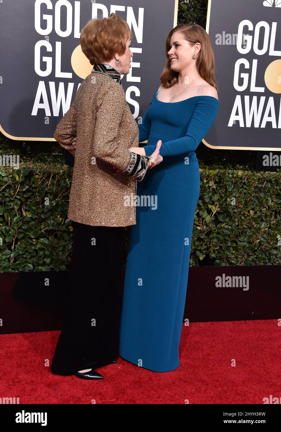 Carol Burnett and Amy Adams at the 76th Annual Golden Globe Awards held ...