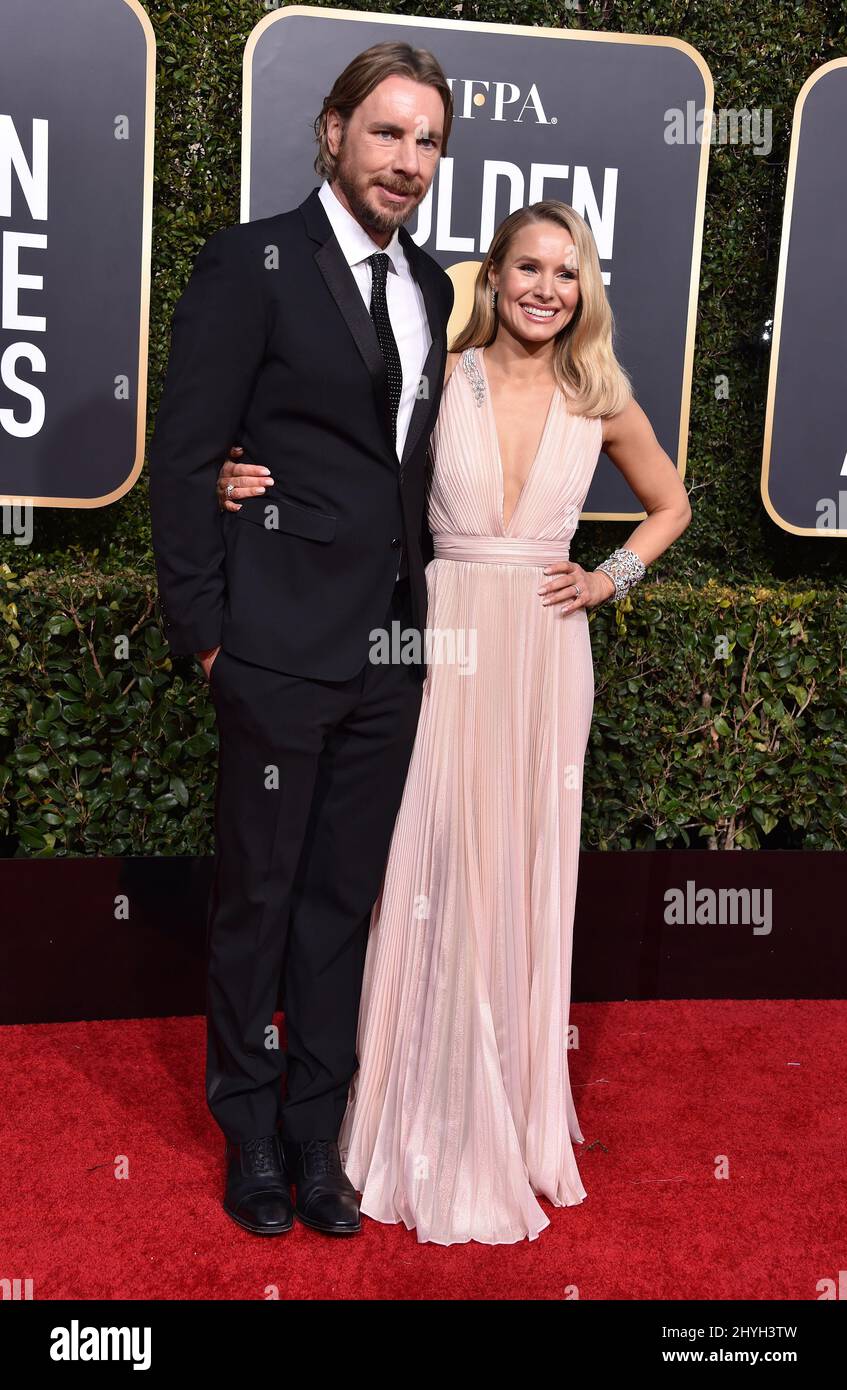 Dax Shepard and Kristen Bell at the 76th Annual Golden Globe Awards ...