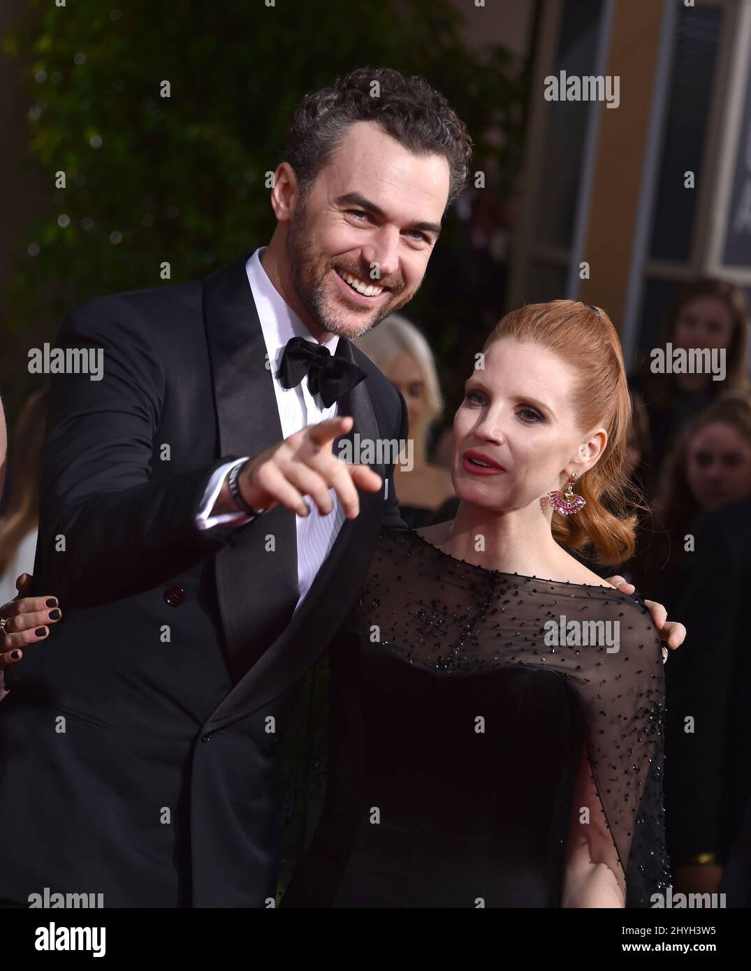 Jessica Chastain and Gian Luca Passi de Preposulo at the 76th Annual ...