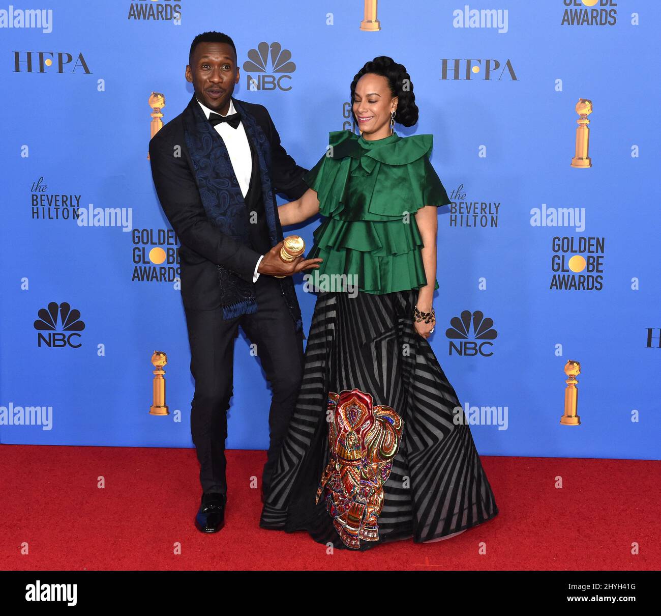Mahershala Ali and Amatus Sami-Karim at the 76th Annual Golden Globe ...