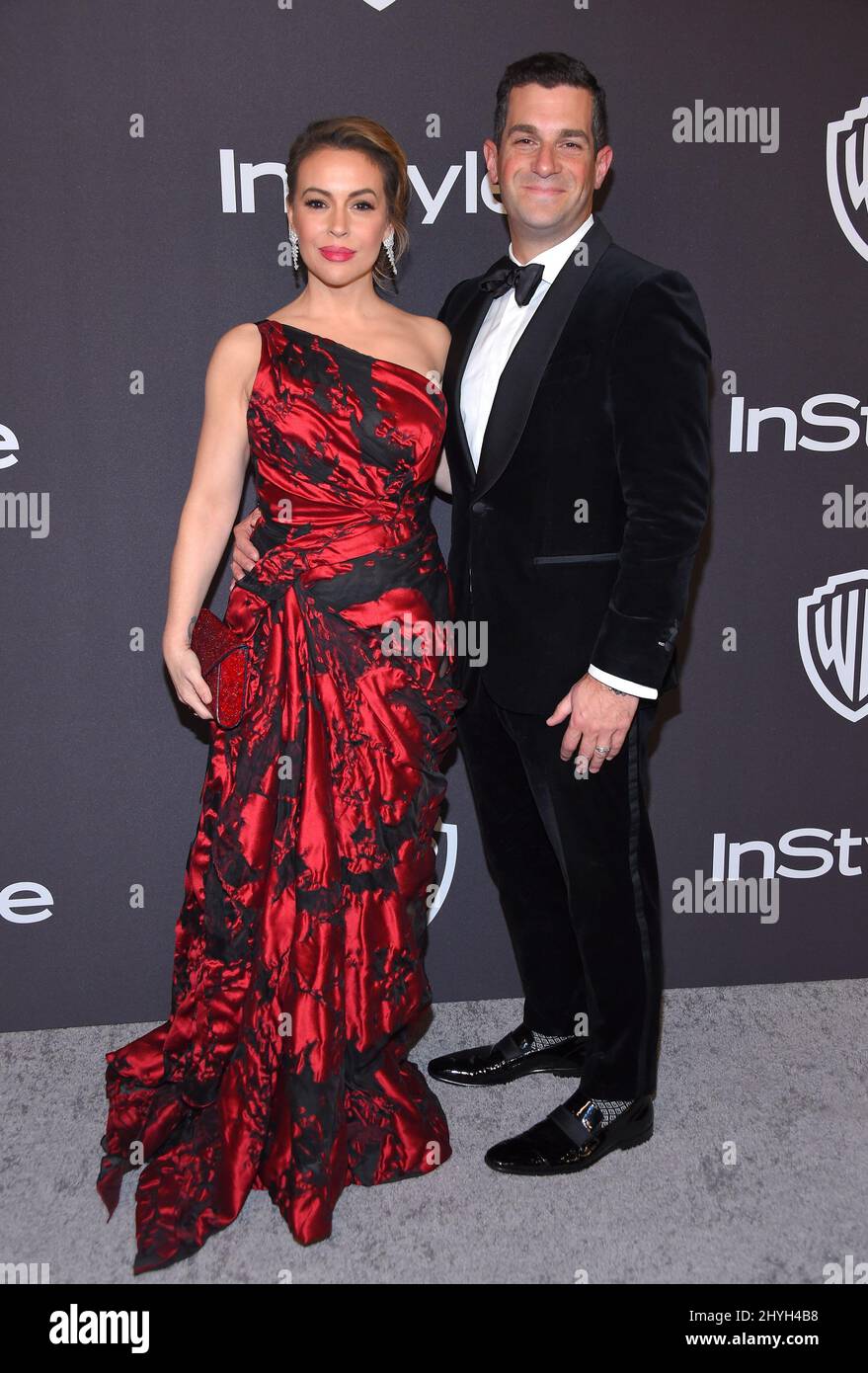 Alyssa Milano and Dave Bugliari at the 20th Annual InStyle and Warner ...