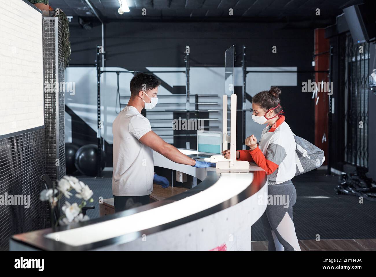Gym reception hi-res stock photography and images - Alamy