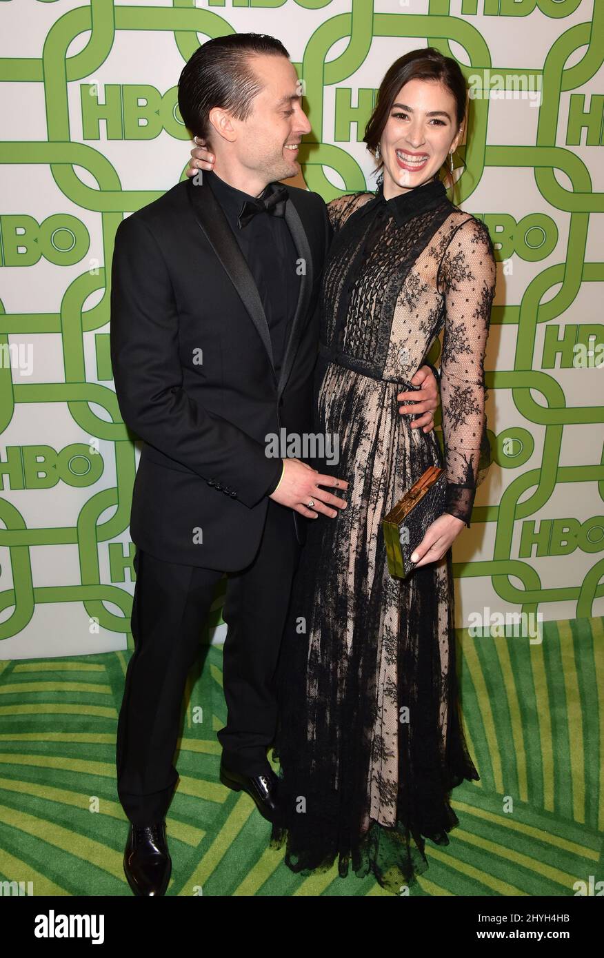 Kieran Culkin and Jazz Charton at the HBO Post Golden Globes party held ...