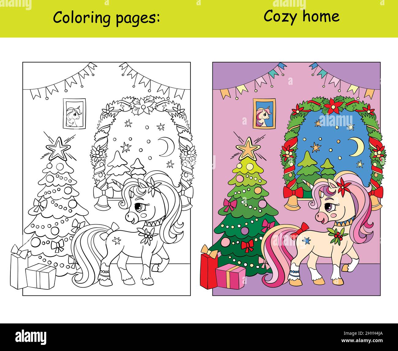 cozy christmas coloring book pages