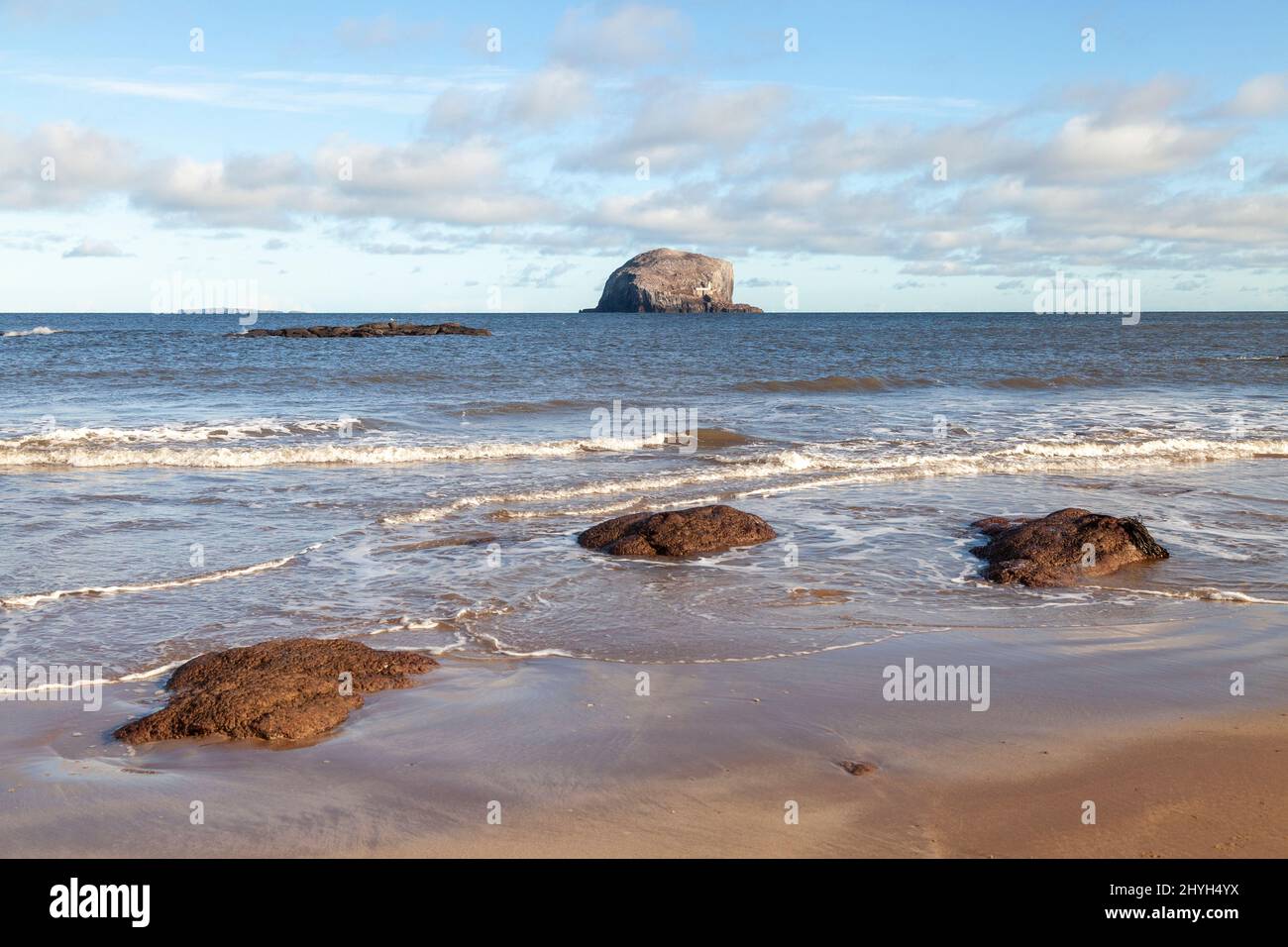 Bass Rock seen from near North Berwick, Scotland Stock Photo - Alamy