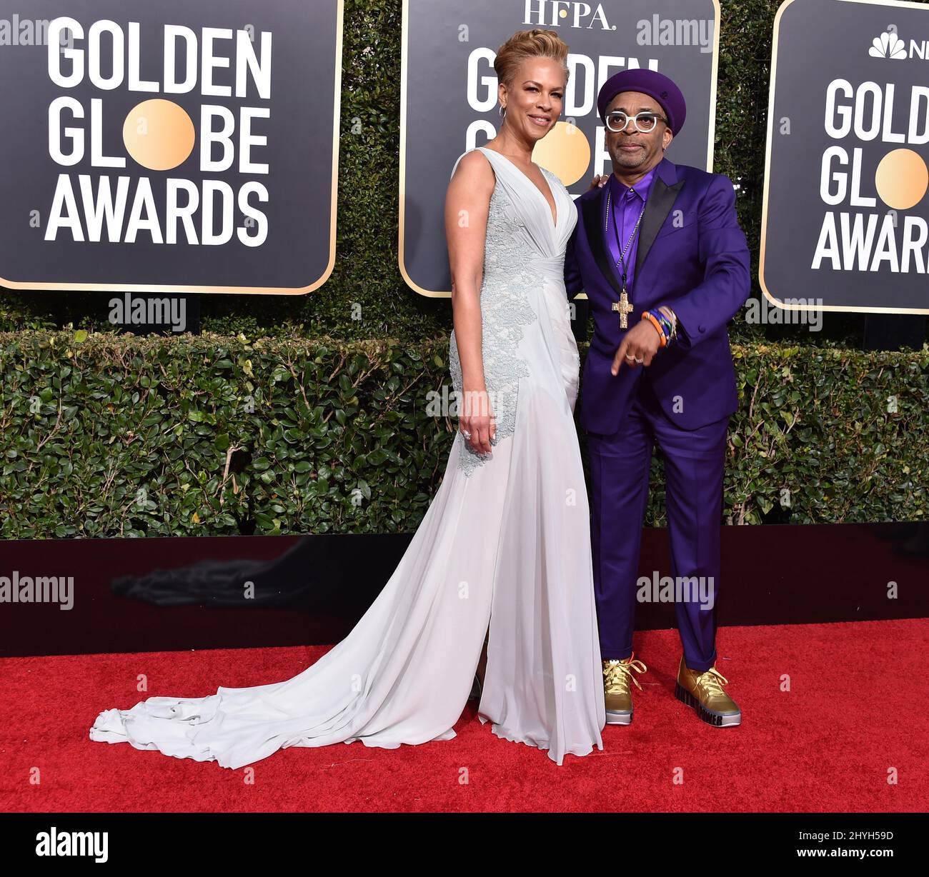 Spike Lee and Tonya Lewis Lee at the 76th Annual Golden Globe Awards ...