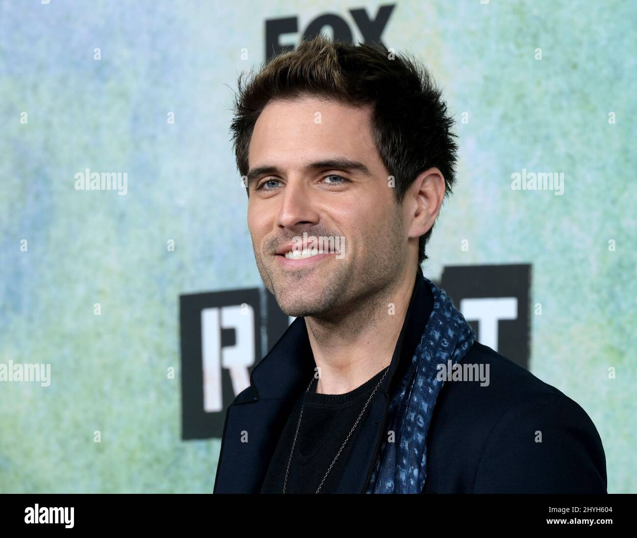Brennin Hunt arrives at the 'Rent: Live' TV show photocall held on the ...
