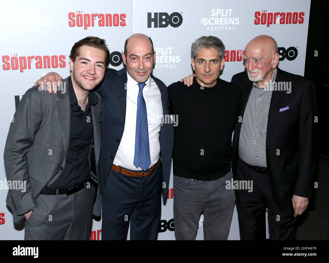 Michael Gandolfini, John Ventimiglia, Michael Imperioli & Domini attending The Sopranos 20th ...
