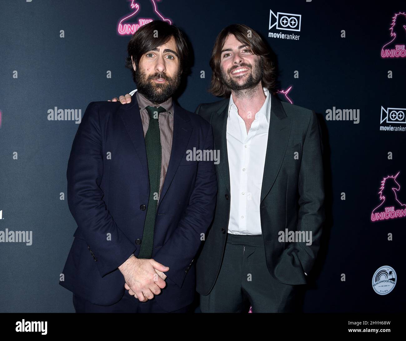 Jason Schwartzman and Robert Schwartzman attending The Unicorn Premiere ...