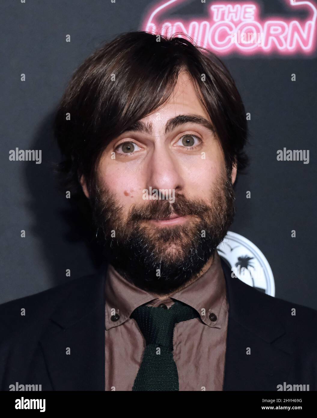 Jason Schwartzman attending The Unicorn Premiere in Los Angeles Stock ...