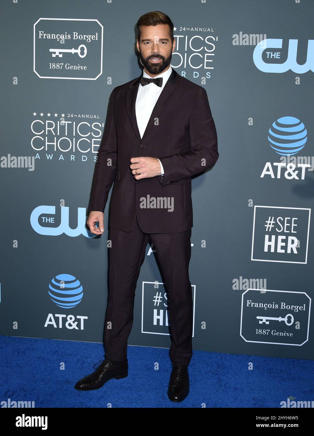 Ricky Martin at the 24th Annual Critics' Choice Awards held at Barker ...