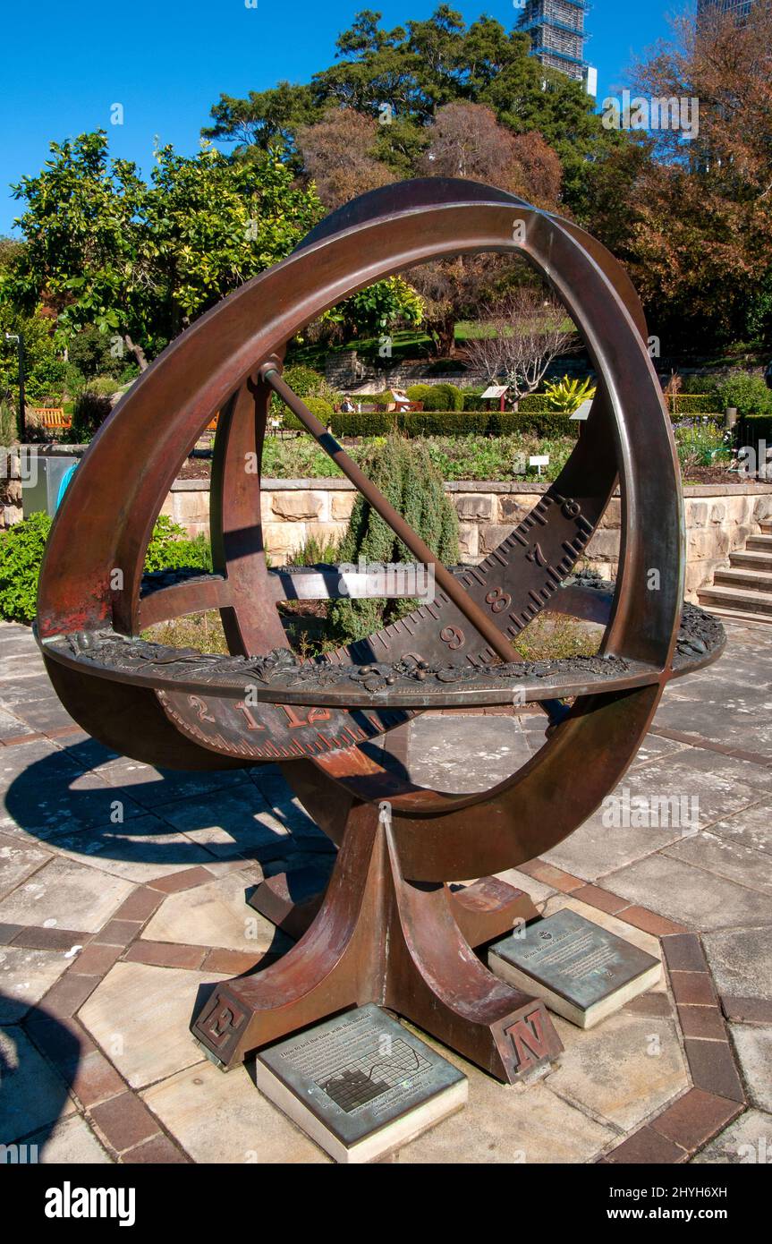 Sydney Australia Jun 12 2021, large sundial designed by John Ward and ...