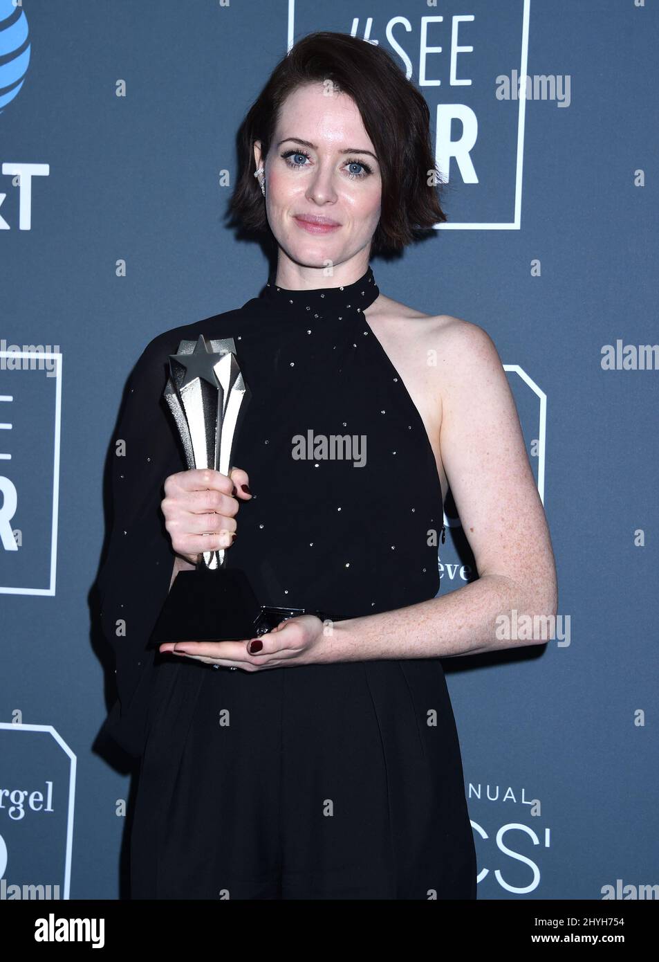 Claire Foy at the 24th Annual Critics' Choice Awards Pressroom held at ...