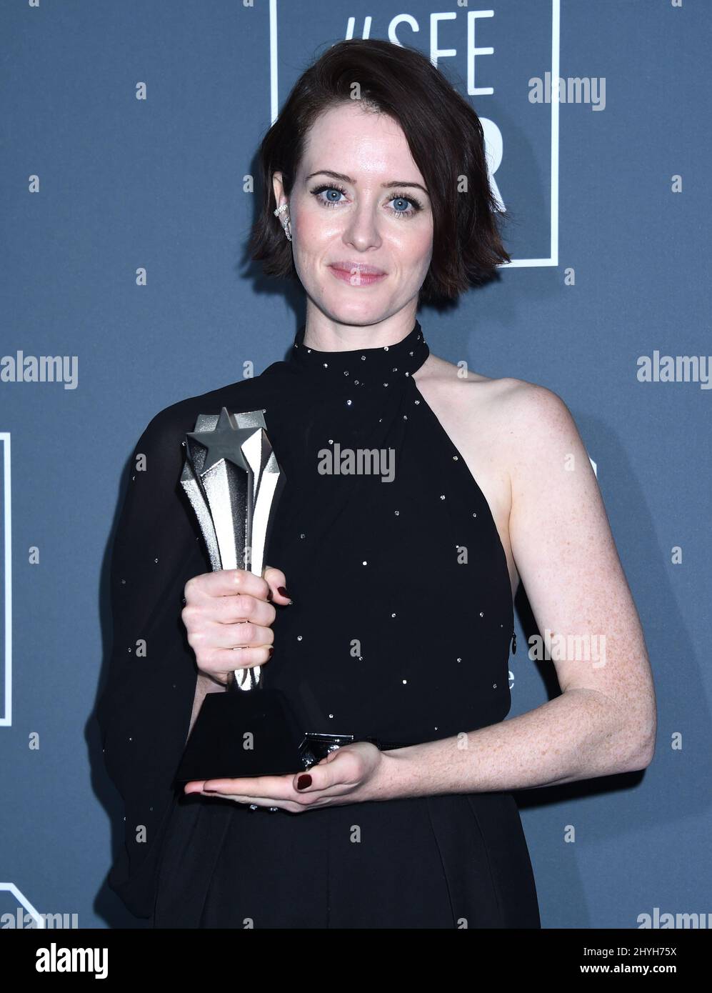 Claire Foy at the 24th Annual Critics' Choice Awards Pressroom held at ...