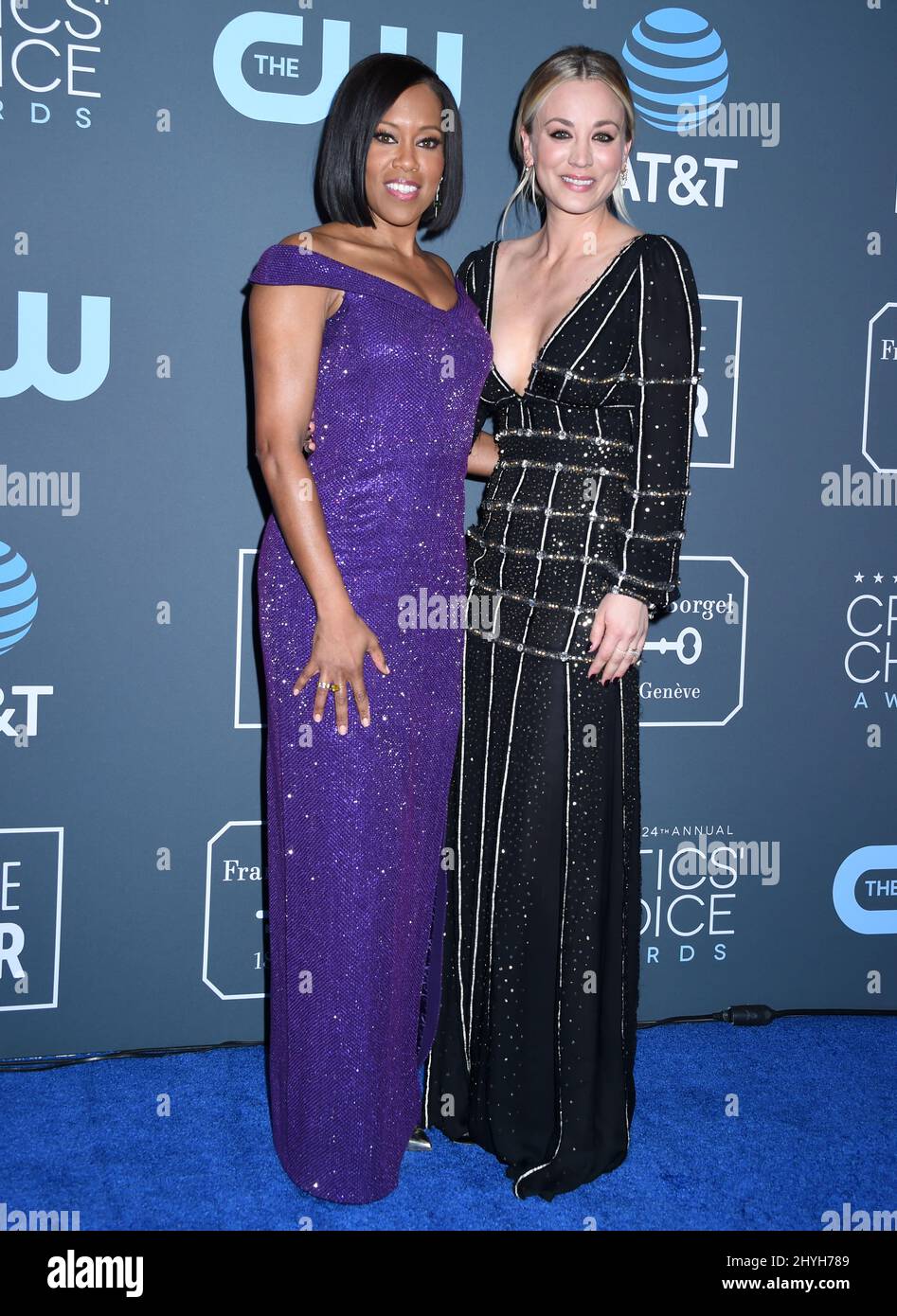 Regina King, Kaley Cuoco at the 24th Annual Critics' Choice Awards ...