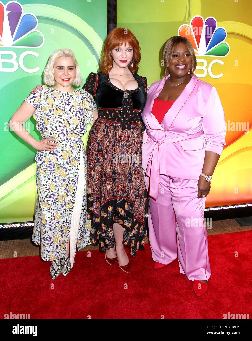 Christina Hendricks, Mae Whitman & Retta attending NBC's Midseason ...