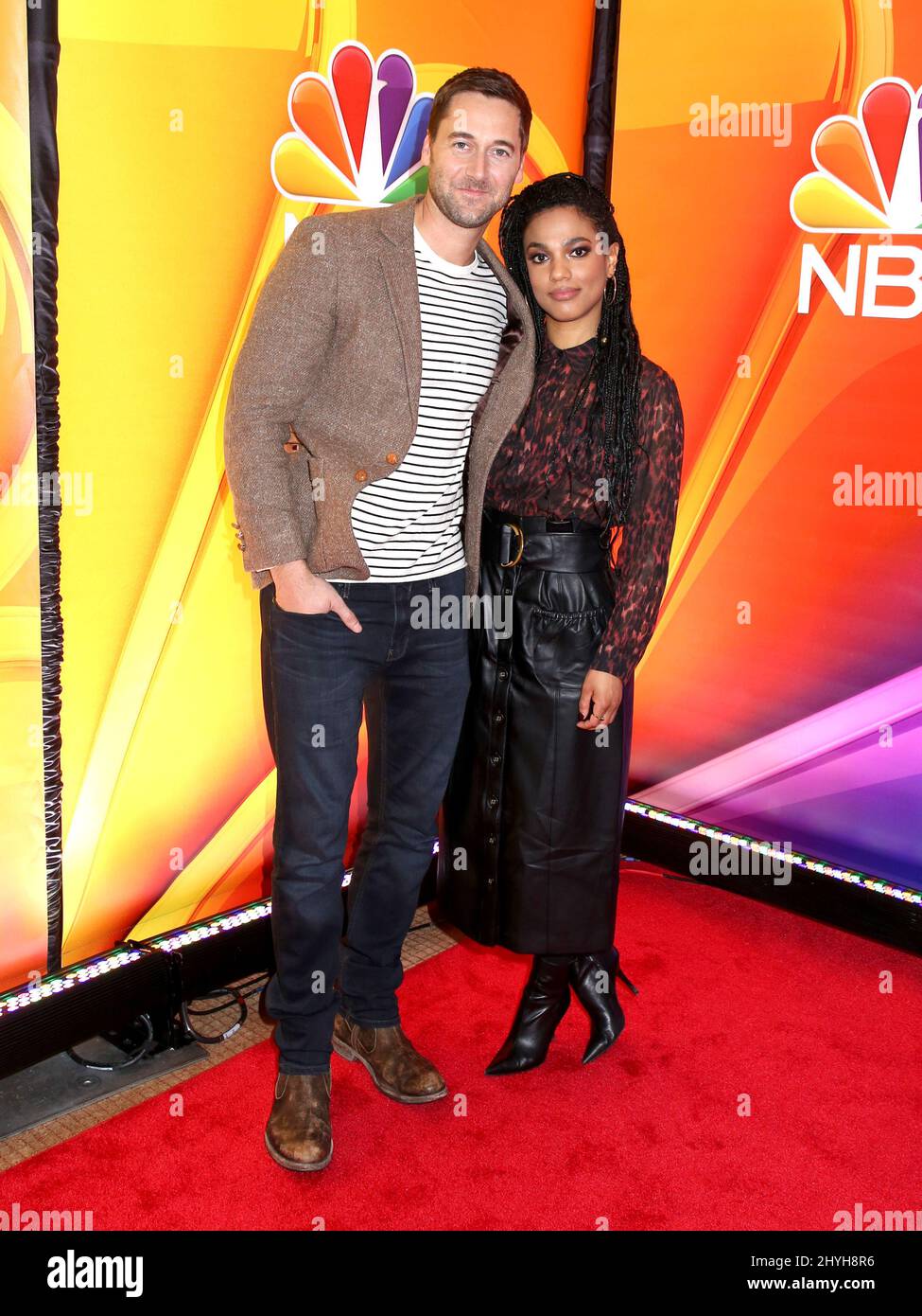 Ryan Eggold & Freema Agyeman attending NBC's Midseason Press Day held ...