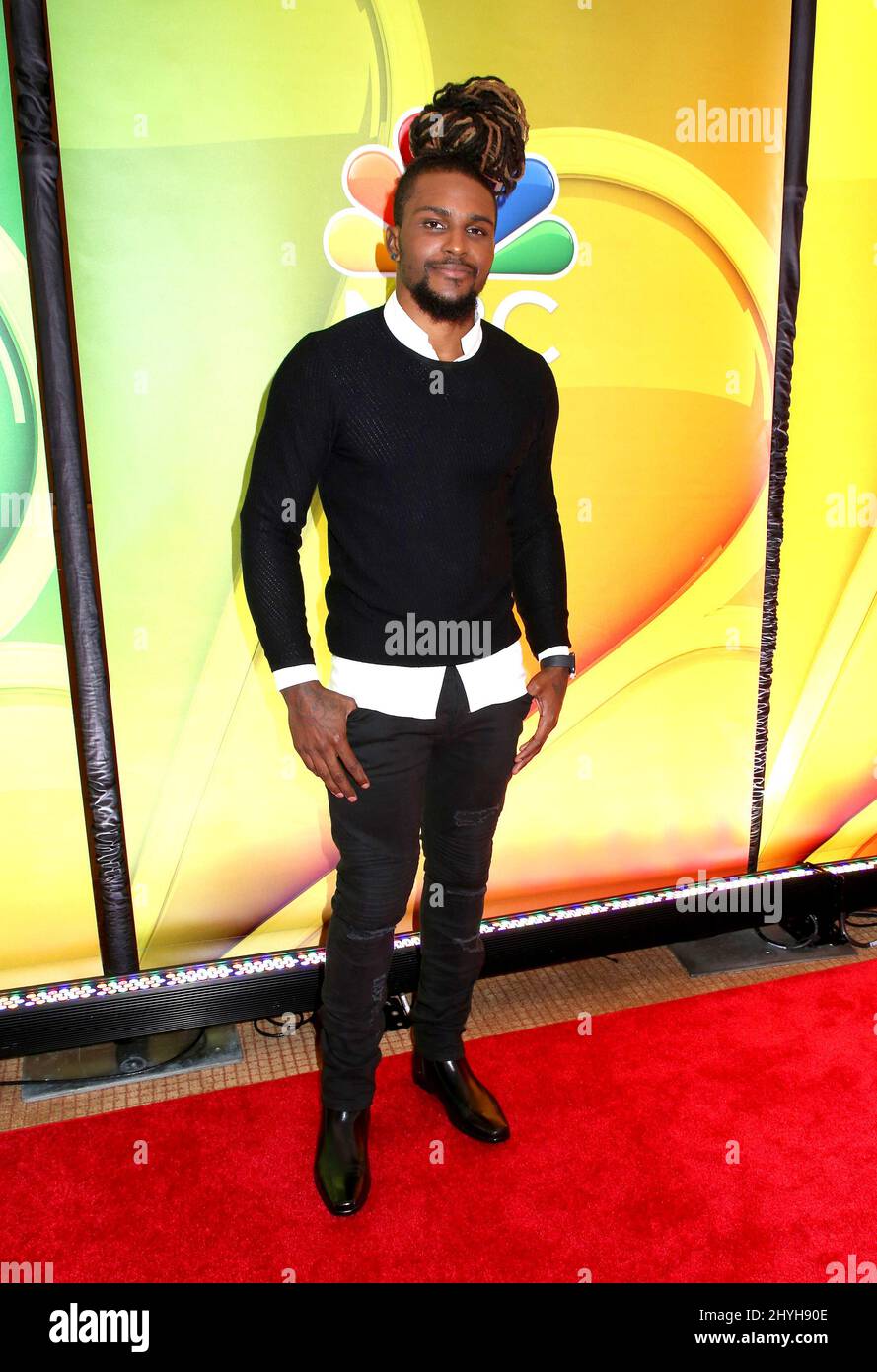 Derrick Townsel attending NBC's Midseason Press Day held at The Four ...