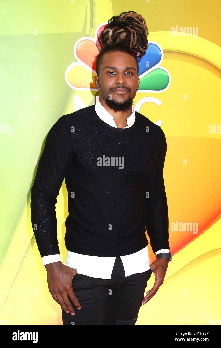 Derrick Townsel attending NBC's Midseason Press Day held at The Four ...