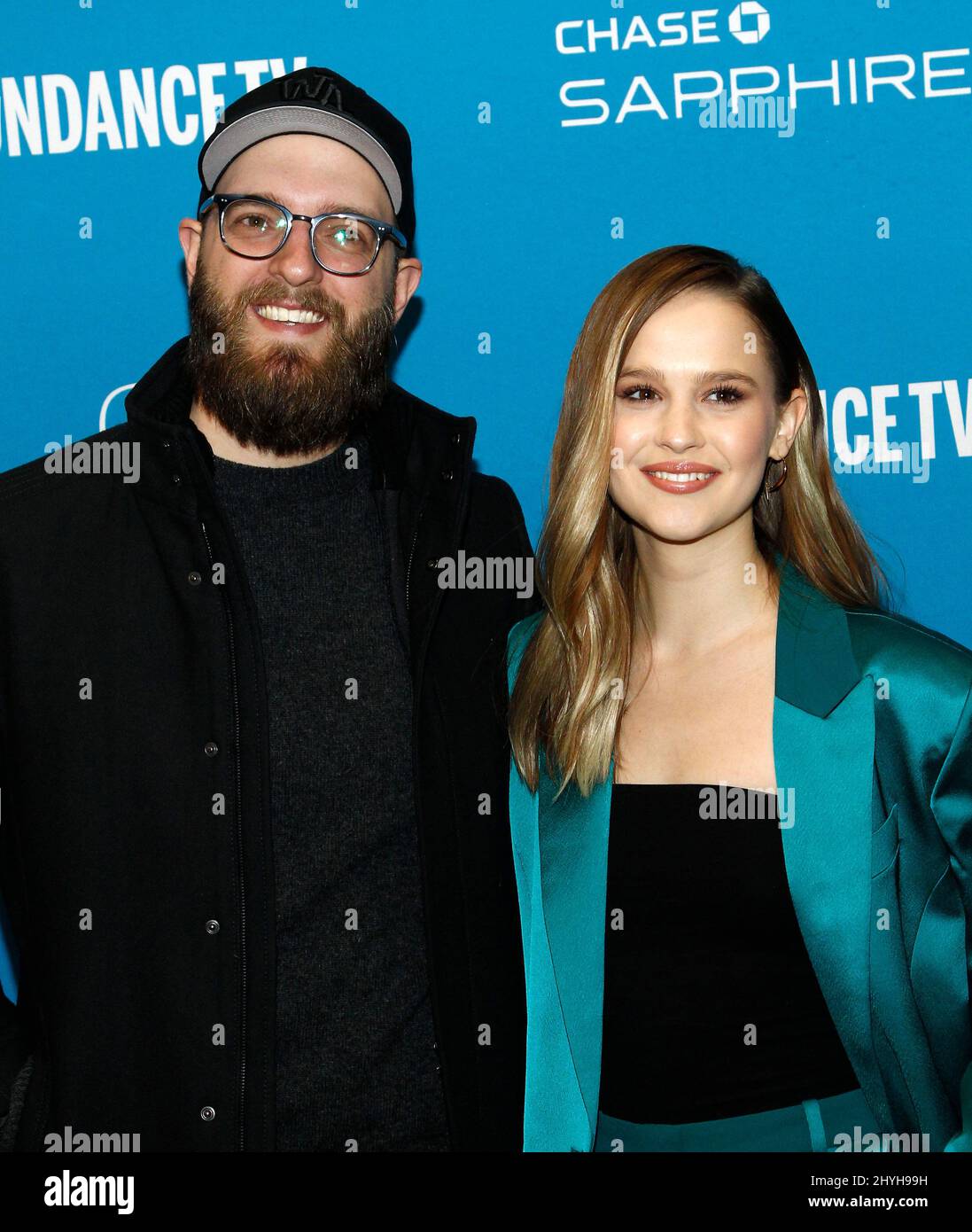 Grant Sputore and Clara Rugaard at the premiere of "I Am Mother" during ...