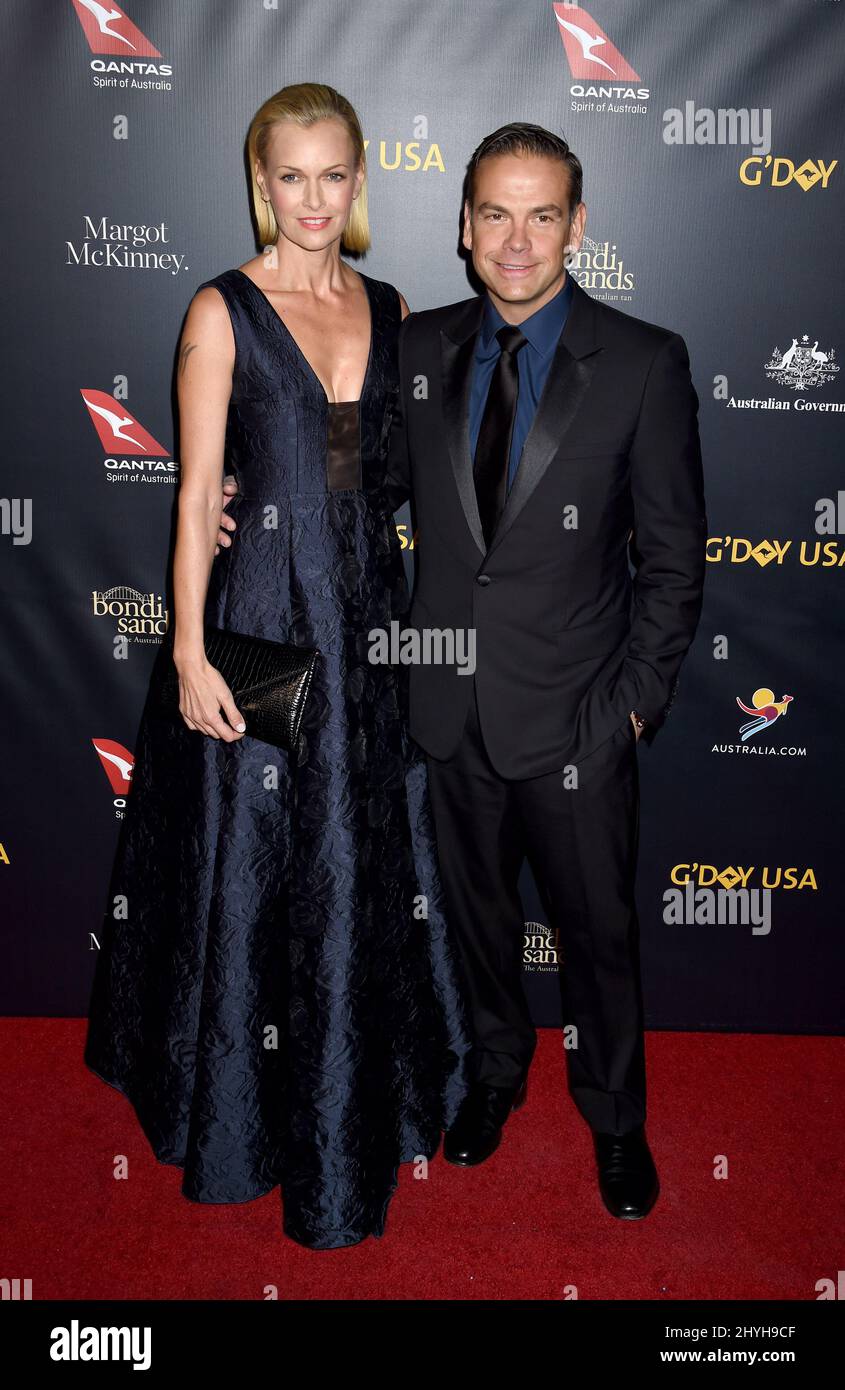 Sarah Murdoch and Lachlan Murdoch arrive at the 16th Annual G'Day USA ...