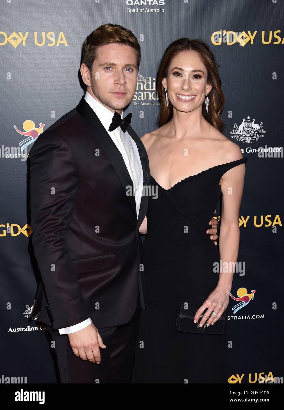 Allen Leech and Jessica Blair Herman arrive at the 16th Annual G'Day ...