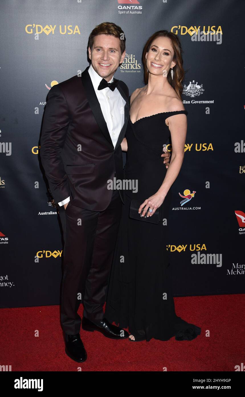Allen Leech and Jessica Blair Herman arrive at the 16th Annual G'Day ...