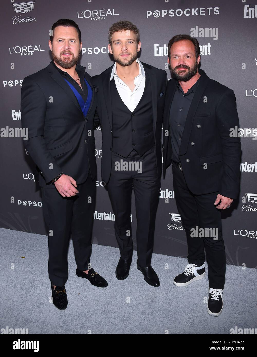 A.J. Buckley, Max Thieriot and Judd Lormand arriving to the ...