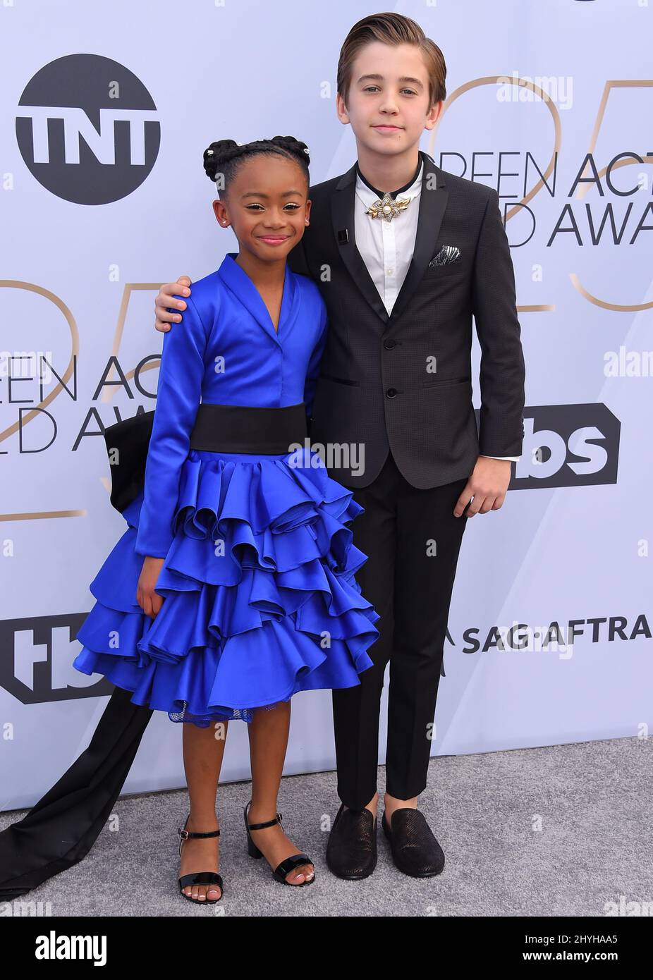 Faithe Herman and Parker Bates attending the 25th Annual Screen Actors ...