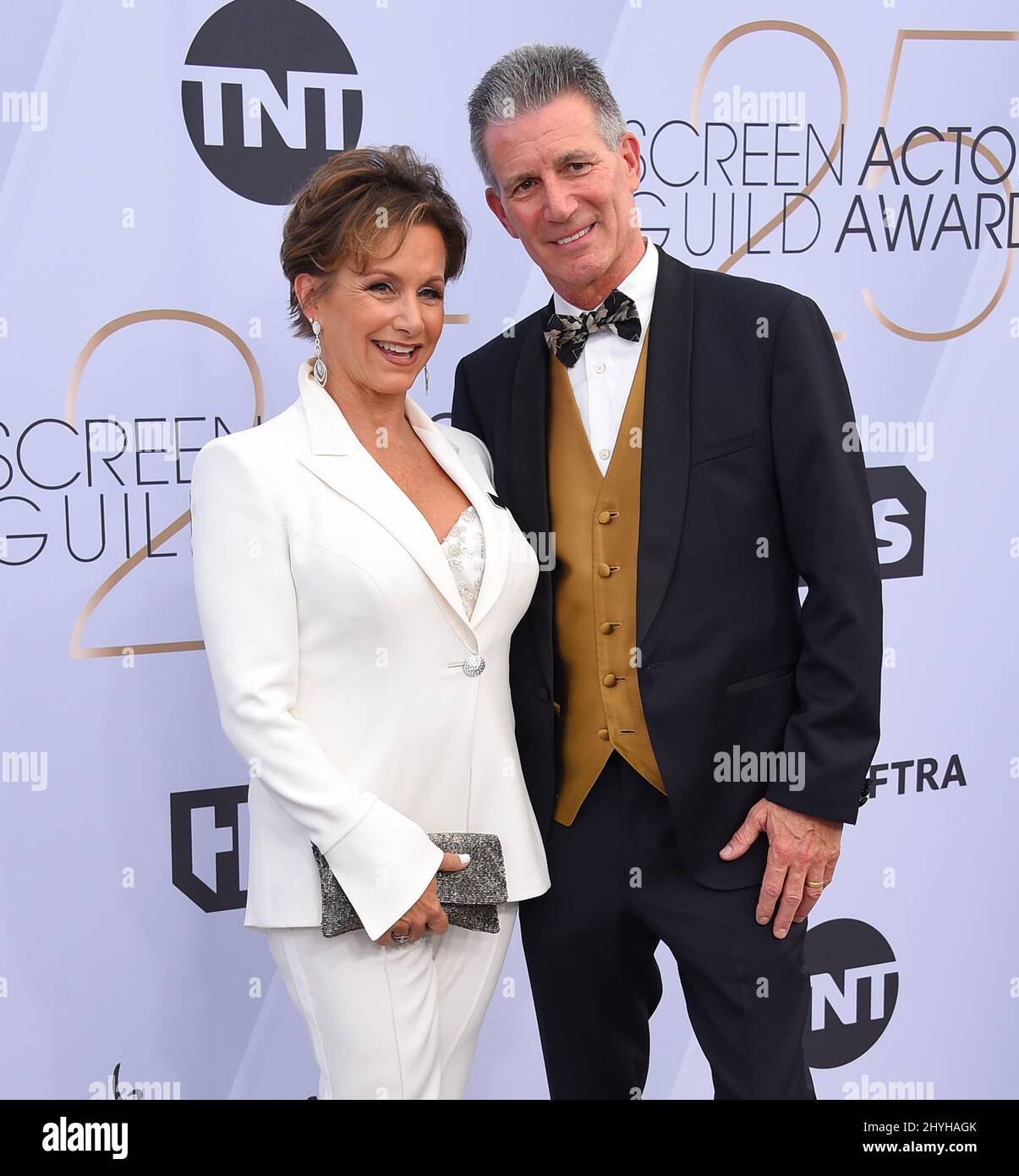 Gabrielle Carteris and Charles Isaacs attending the 25th Annual Screen ...