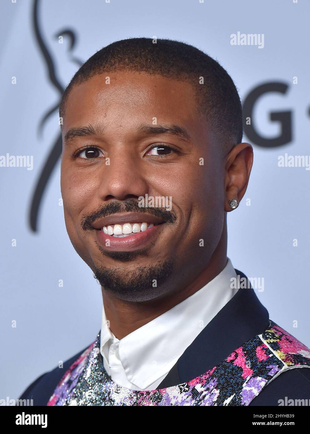 Michael B. Jordan in the press room at the 25th Annual Screen Actors ...