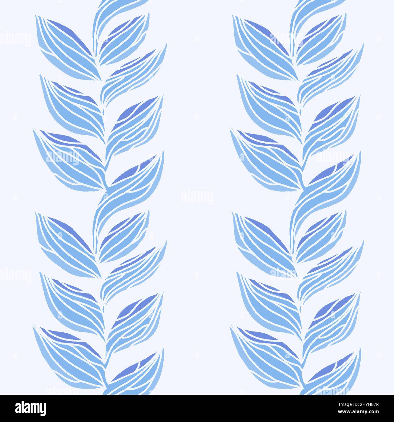 Seamless leaves and branches pattern for fabrics and textiles and cards ...