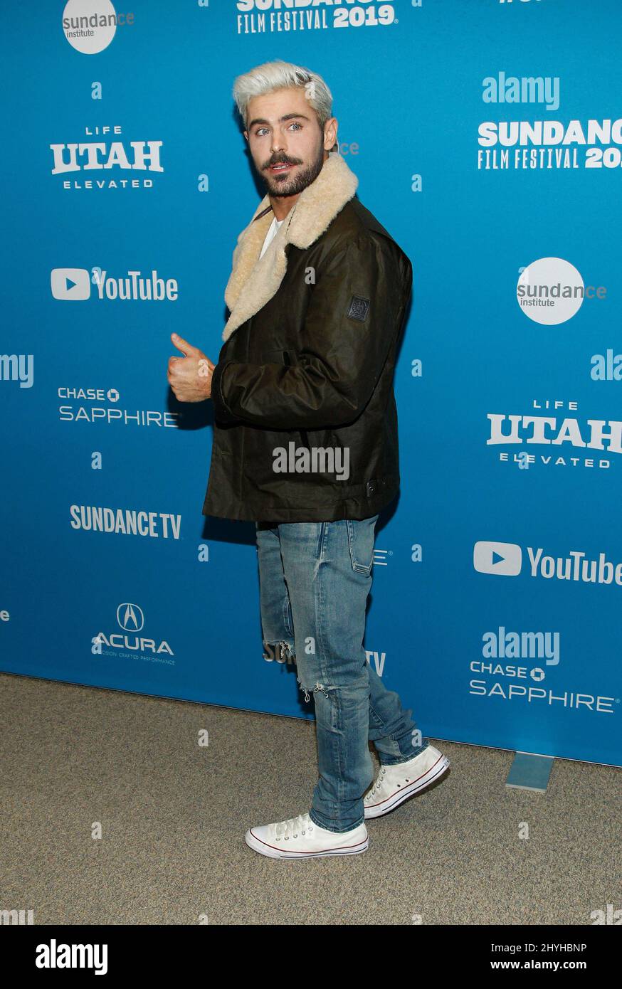 Zac Efron at the premiere of "Extremely Wicked, Shockingly Evil And ...