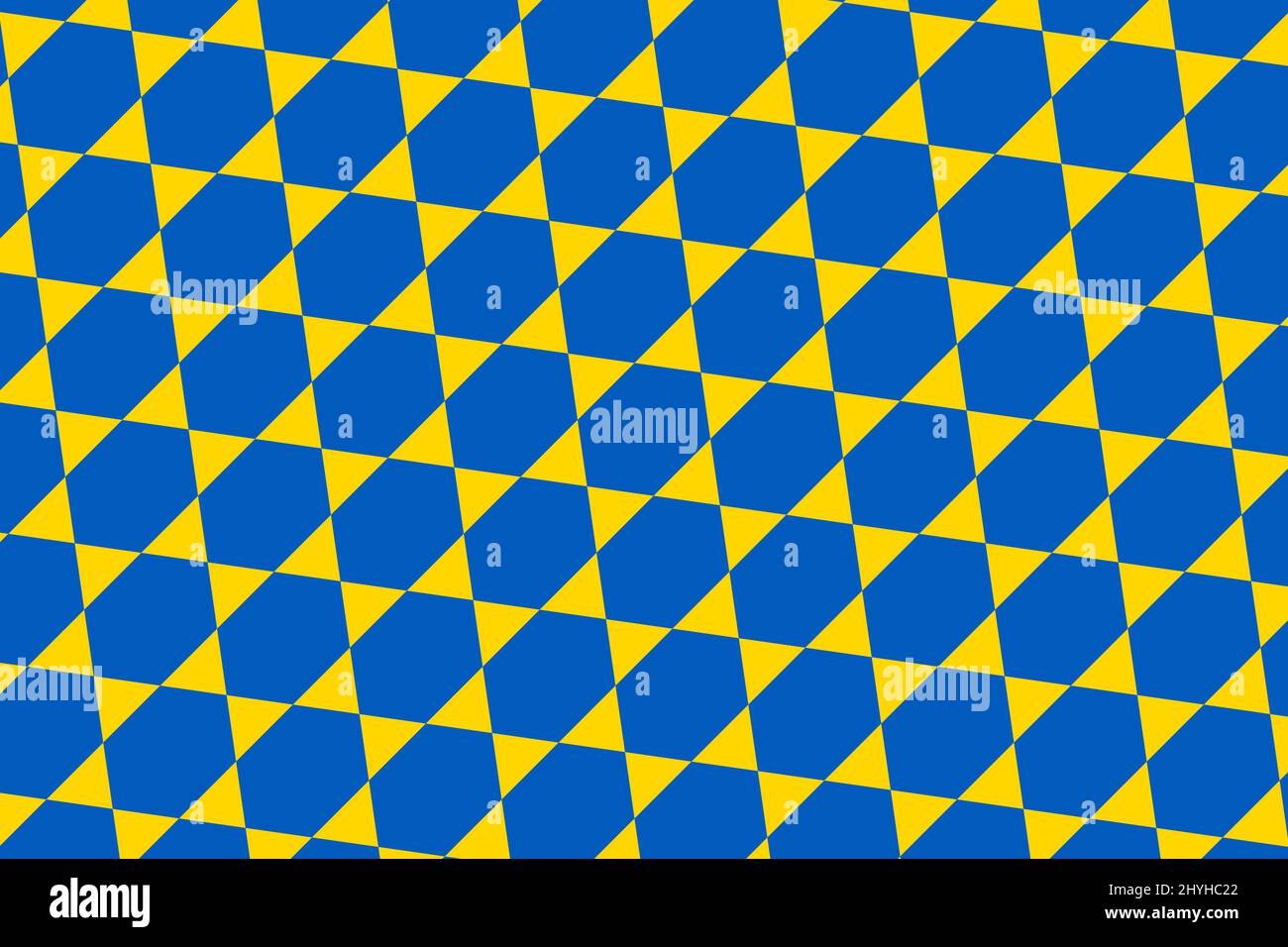 Geometric pattern in the colors of the national flag of Ukraine. The ...