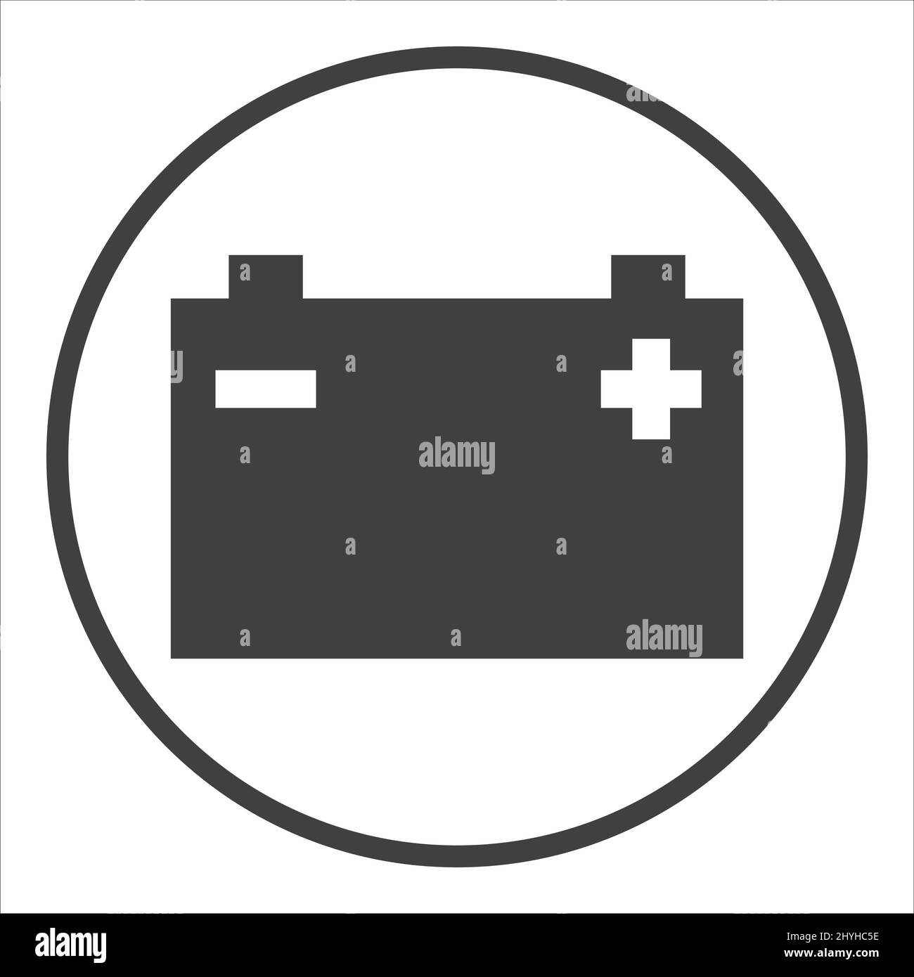 car battery icon on white background Stock Vector Image & Art - Alamy
