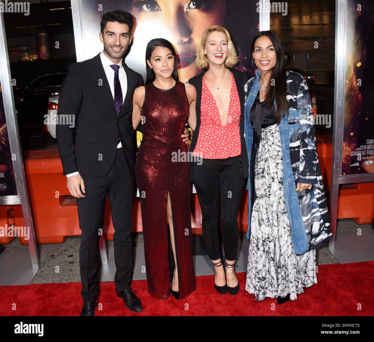 Justin Baldoni, Gina Rodriguez, Yael Grobglas and Rosario Dawson at the ...