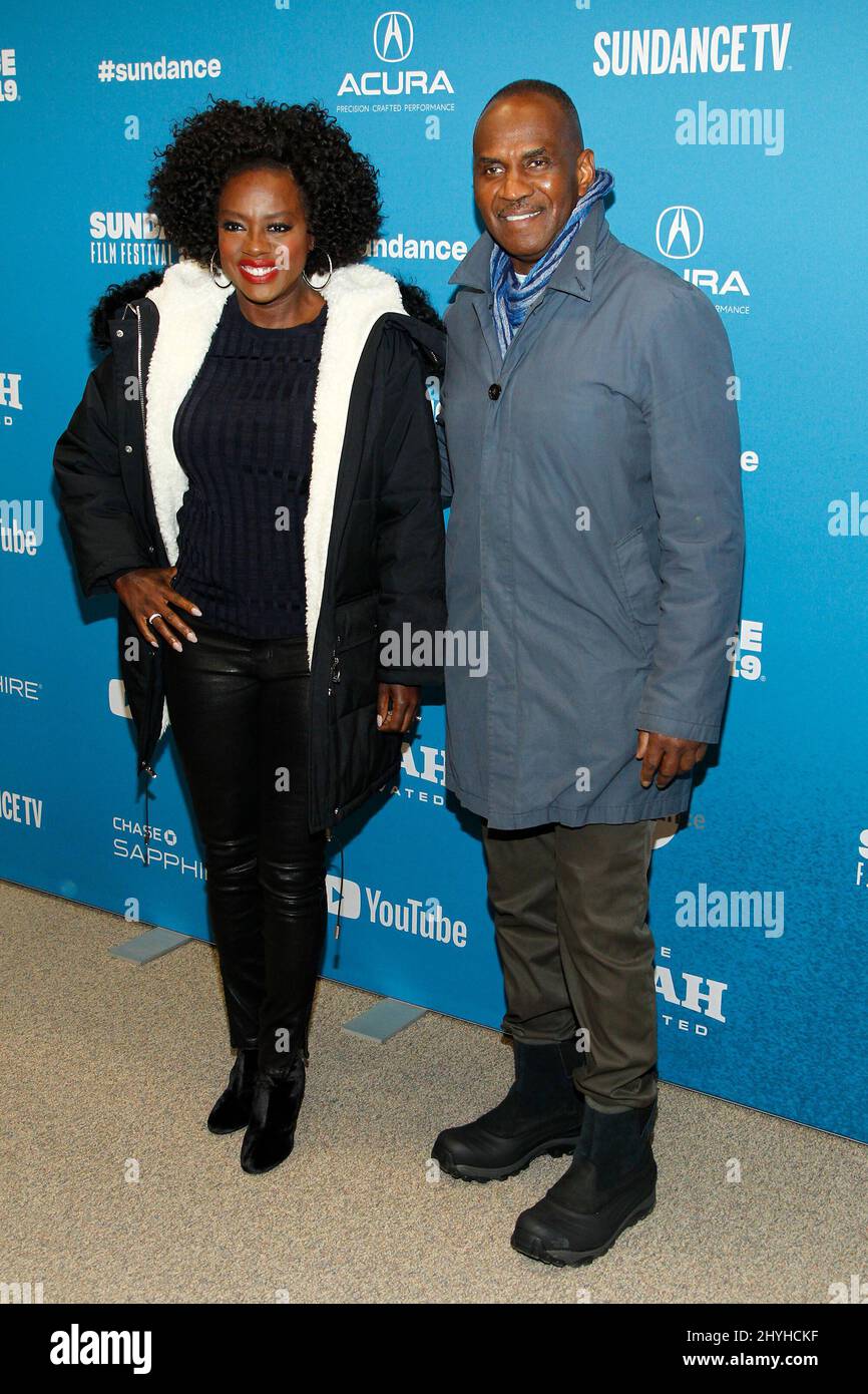 Viola Davis, Julius Tennon at the premiere of "Troop Zero" during the ...