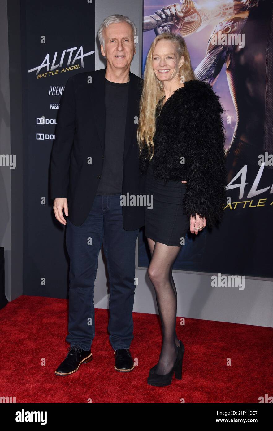 James Cameron and Suzy Amis at the 'Alita: Battle Angel' Los Angeles ...