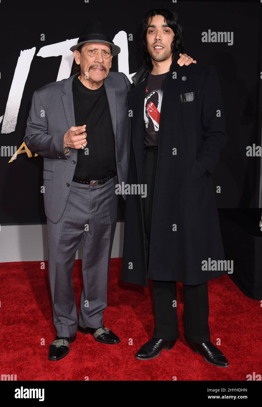 Danny Trejo and Gilbert Trejo at the premiere of "Alita: Battle Angel ...