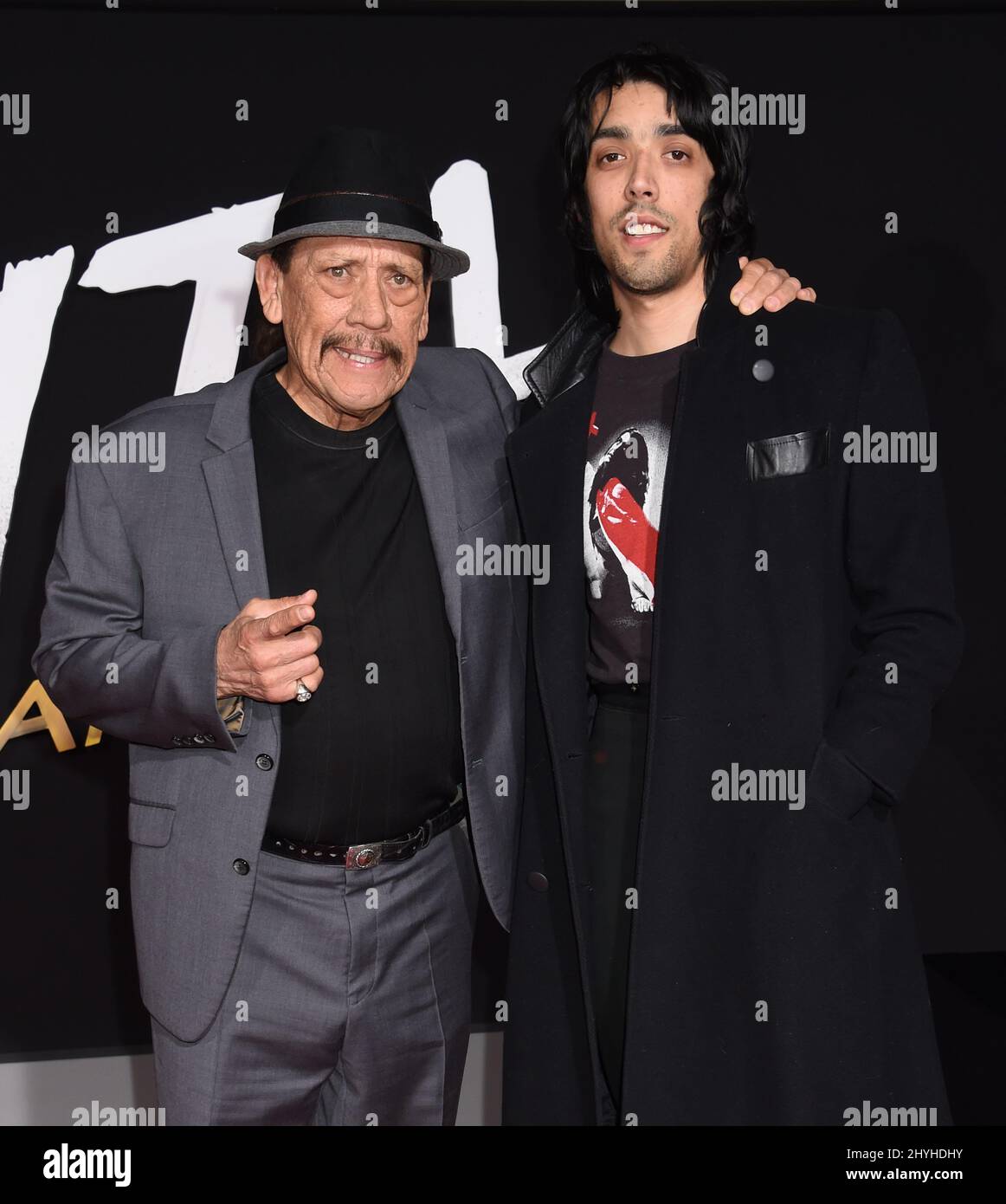 Danny Trejo and Gilbert Trejo at the premiere of "Alita: Battle Angel ...