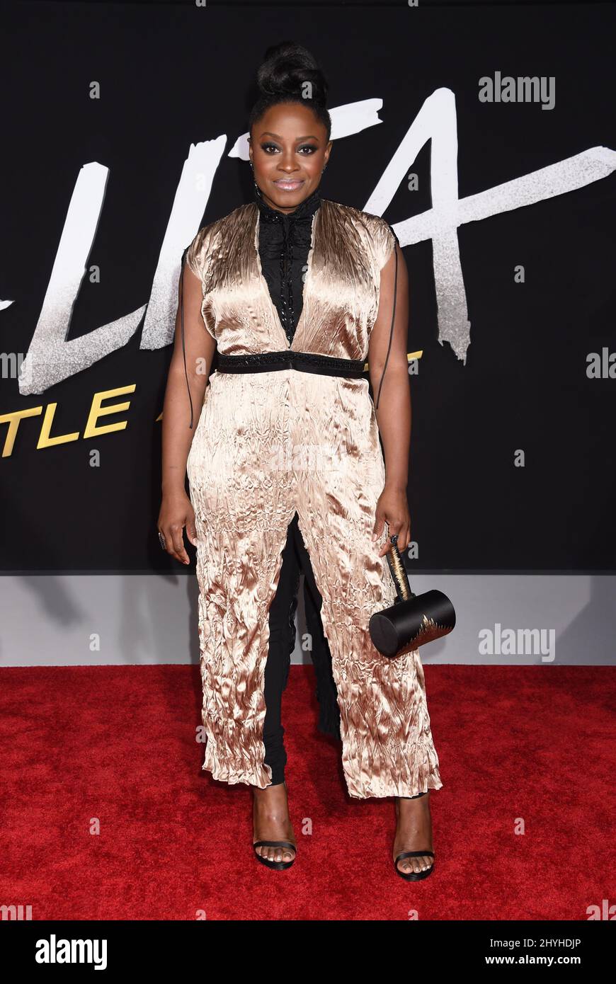 Idara Victor at the premiere of "Alita: Battle Angel" held at the ...