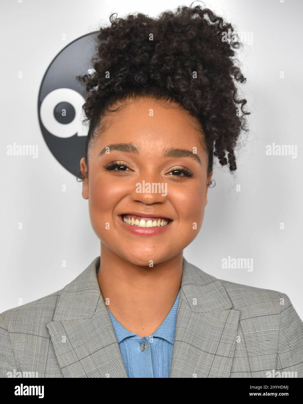 Aisha Dee arriving to the Disney ABC TCA Winter Press Tour 2019 at ...