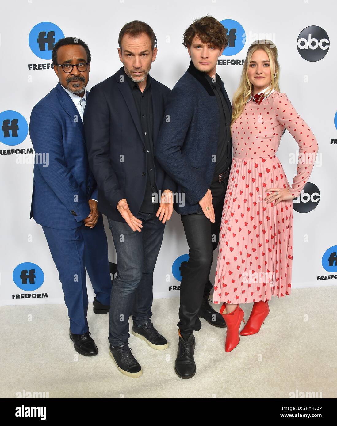 Tim Meadows, Bryan Callen, Brett Dier and AJ Michalka arriving to the ...