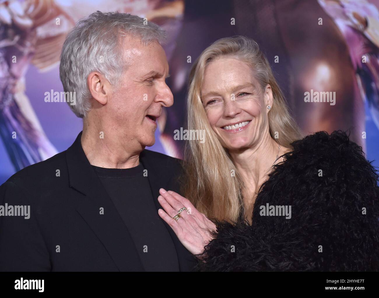 James Cameron ans Suzy Amis arriving to the 'Alita: Battle Angel' Los ...