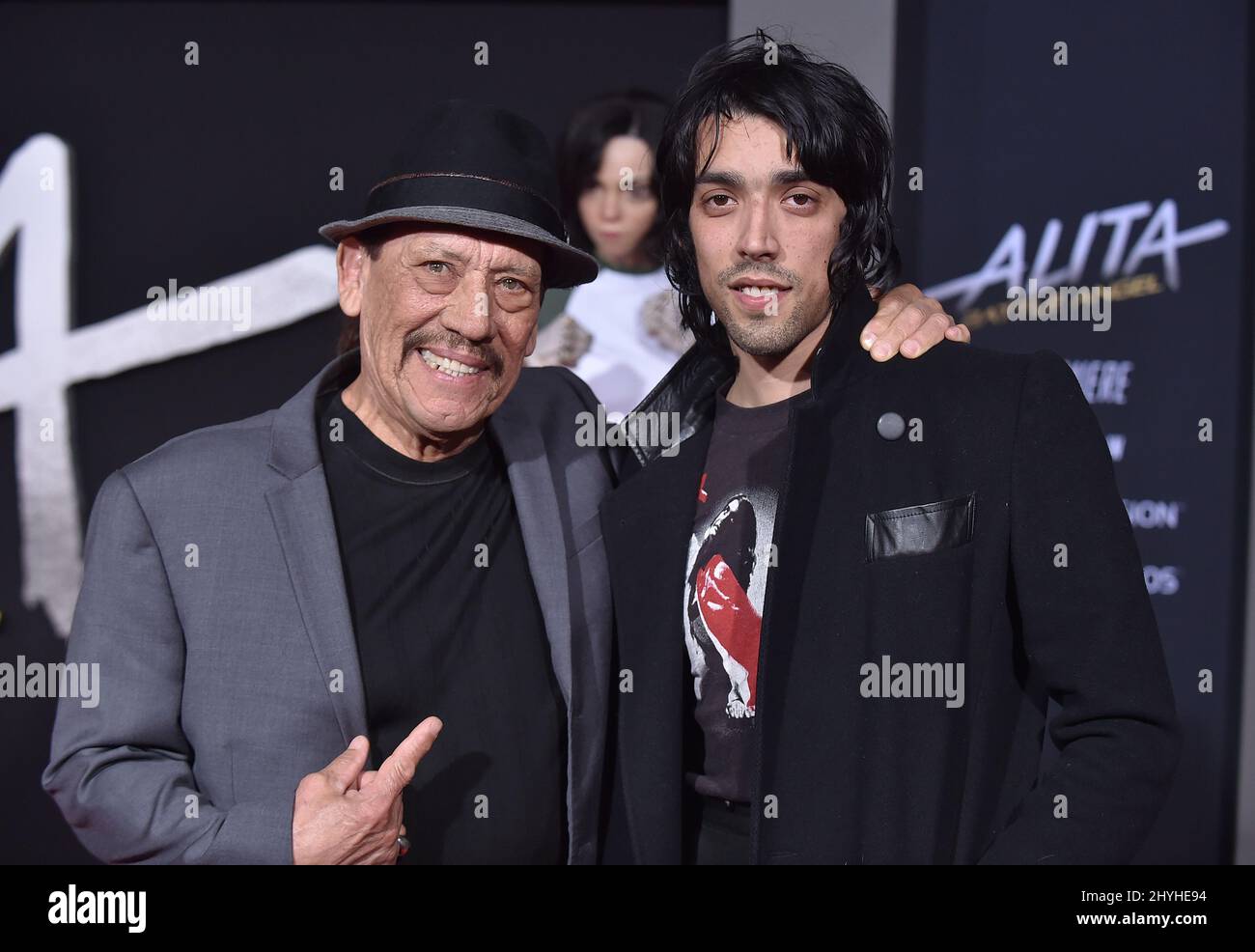 Danny Trejo and Gilbert Trejo arriving to the 'Alita: Battle Angel' Los ...
