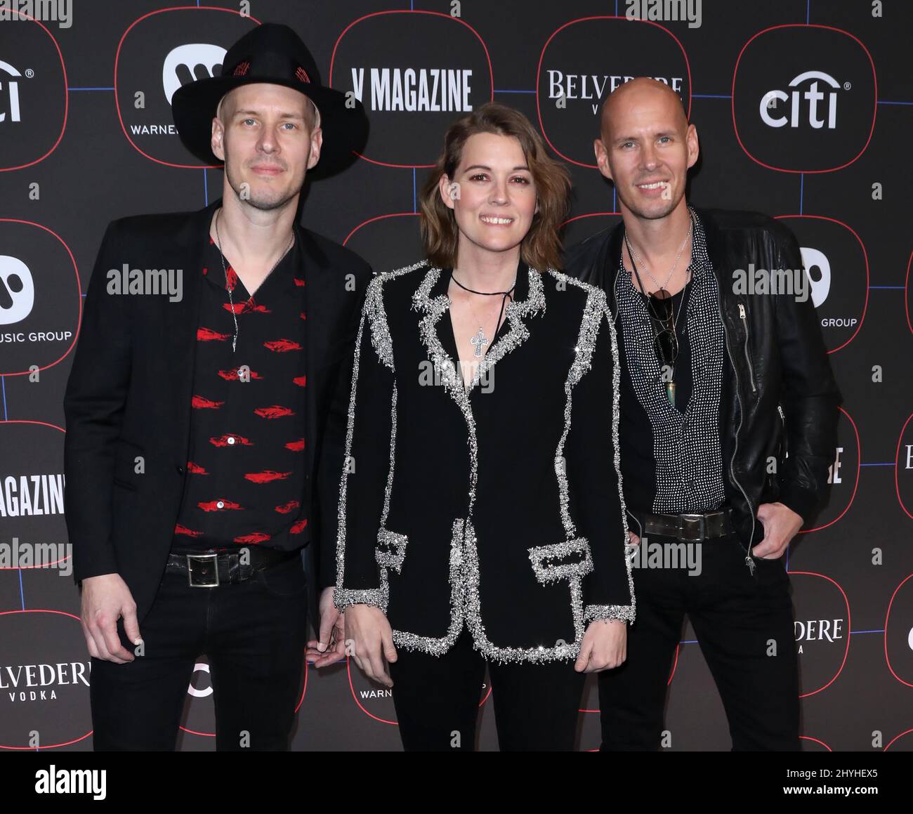 Phil Hanseroth, Brandi Carlile, Tim Hanseroth at Warner Music's Pre ...